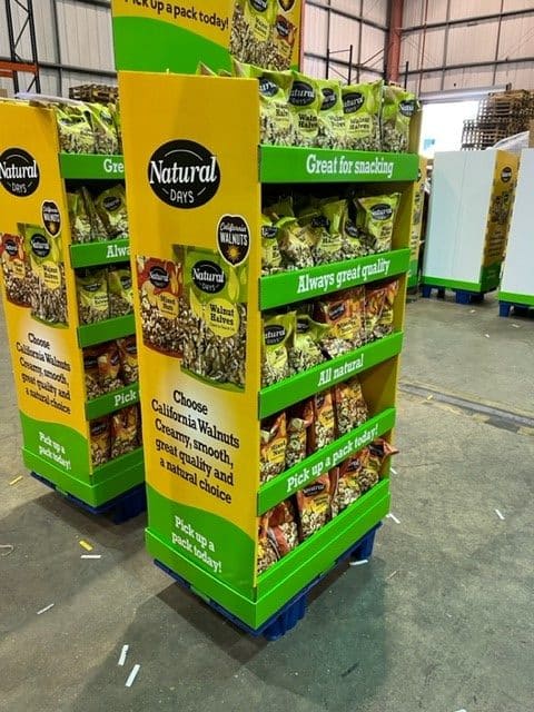 Bespoke printed POS display example for shop floor - Avenue Printing